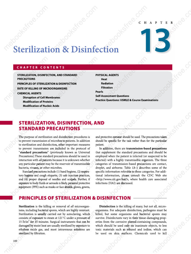 Sterilization Methods in Bacteriology | PDF | Sterilization (Microbiology) | Disinfectant