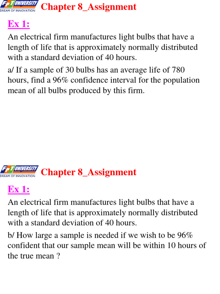 SUMMER2024 Chapter 8 Assignment | PDF | Statistical Theory ...