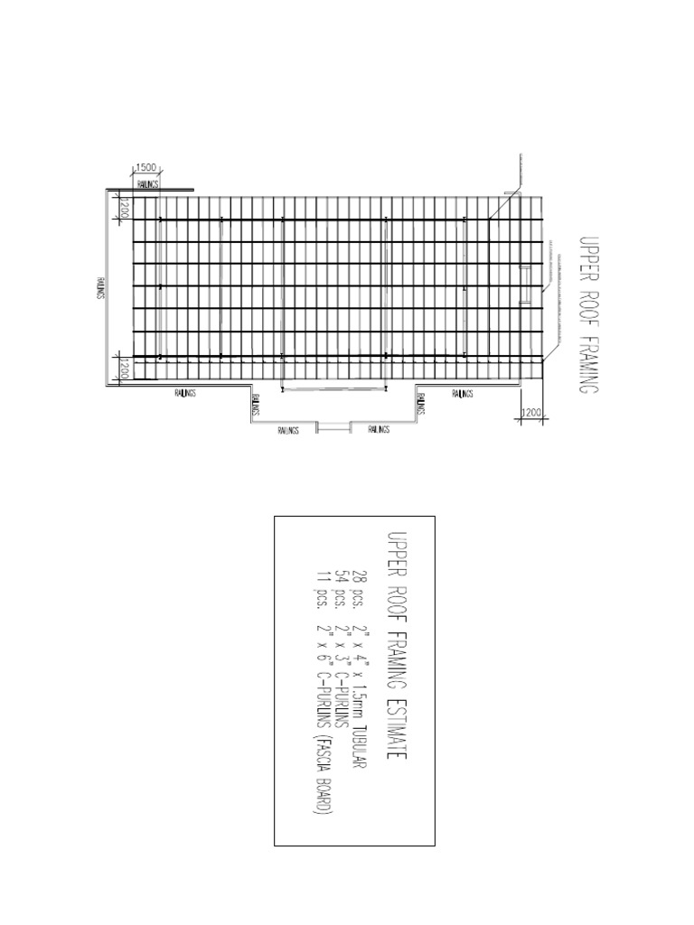 Upper Roof Framing Layout | PDF