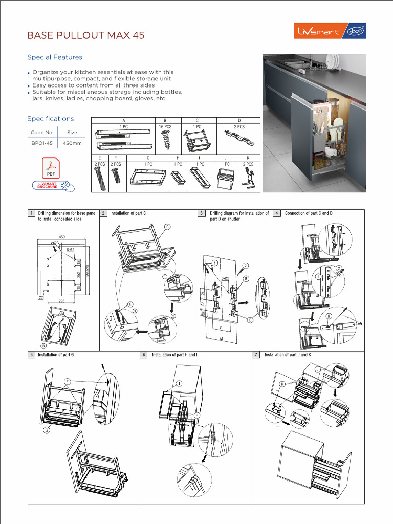 Base Pullout Max 45 | PDF