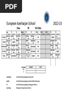 Timetable - Grade 8 | PDF