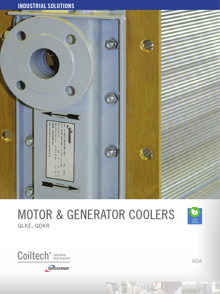 Motor Generator Coolers QLKE QDKR en A04 | PDF | Pipe (Fluid Conveyance ...