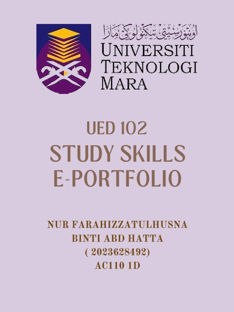 Ued102 Study Skills | PDF | Time Management | Professional Skills