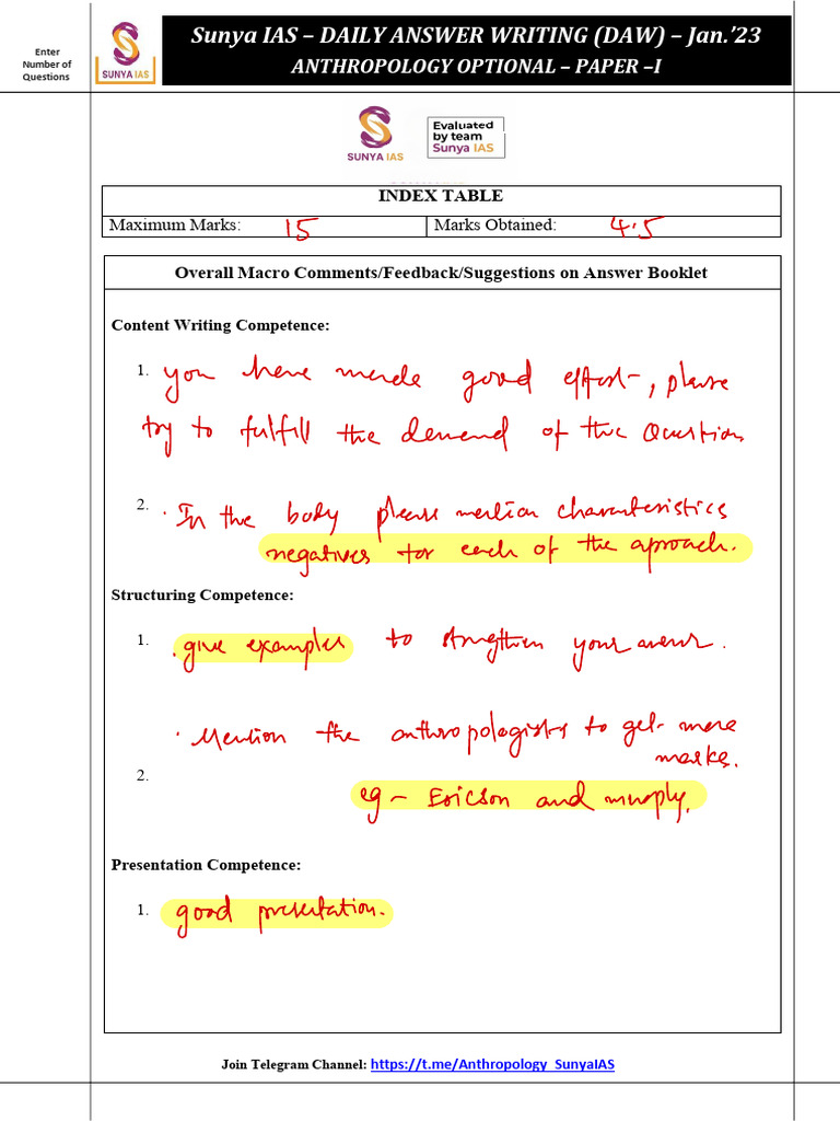 Sunya Ias Sample Evaluated | PDF | Social Science