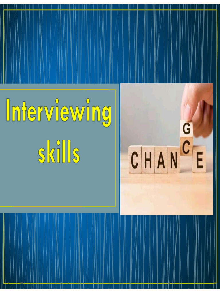 interviewing skills 2023-2024 | PDF | Job Interview | Cognition