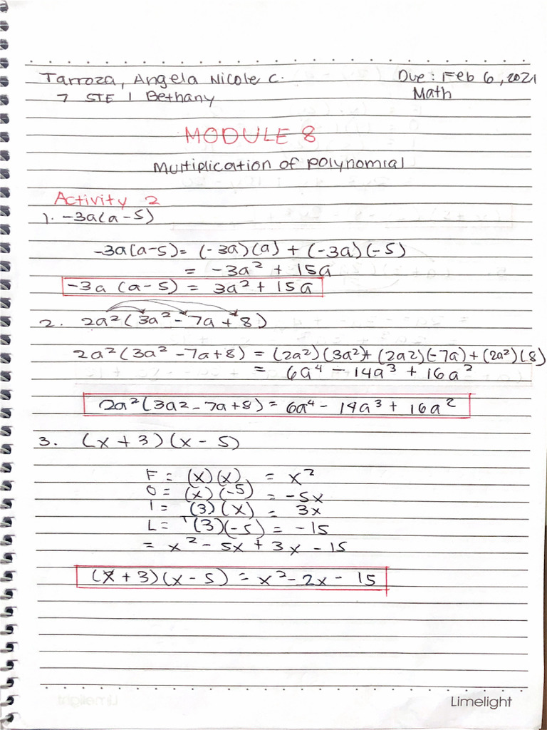 Math Q2 Module 8 | PDF
