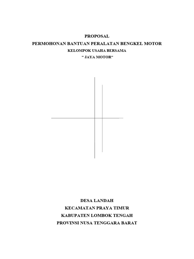 Peralatan Bengkel Proposal | PDF