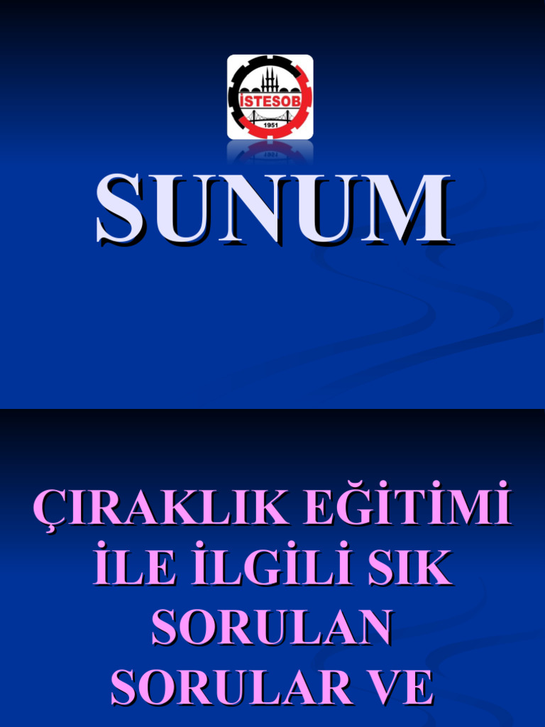Ciraklik Egitimiileilgili Sik Sorulan Sorularve Cevaplari | PDF