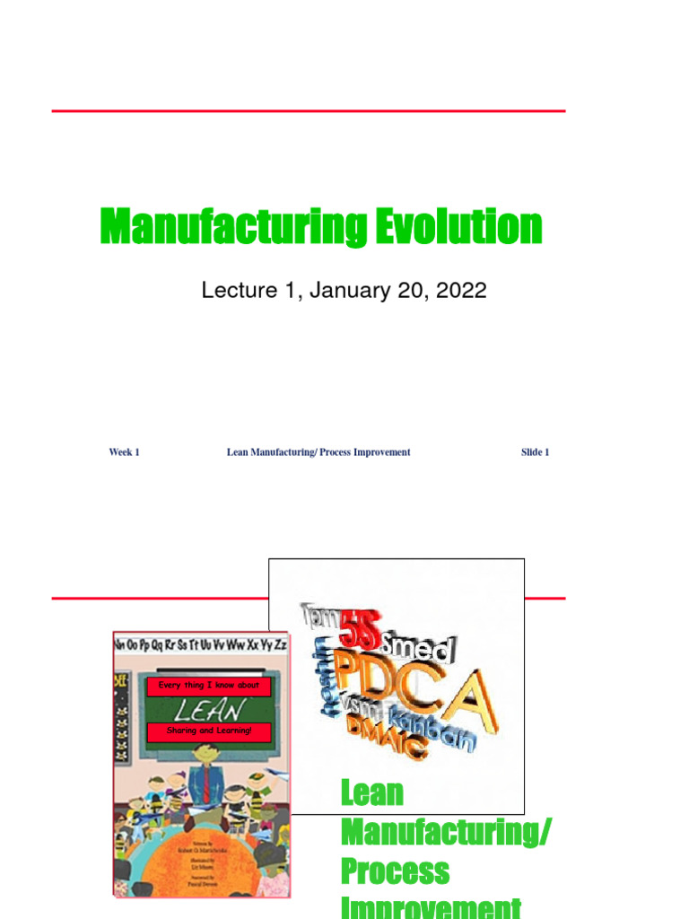 Manufacturign Evolution | PDF | Lean Manufacturing | Business