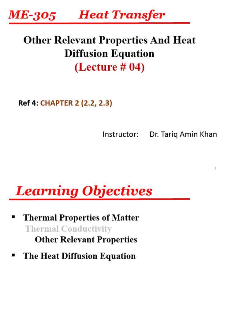 Lec - 04 Heat Diffusion Equation | Download Free PDF | Thermal ...