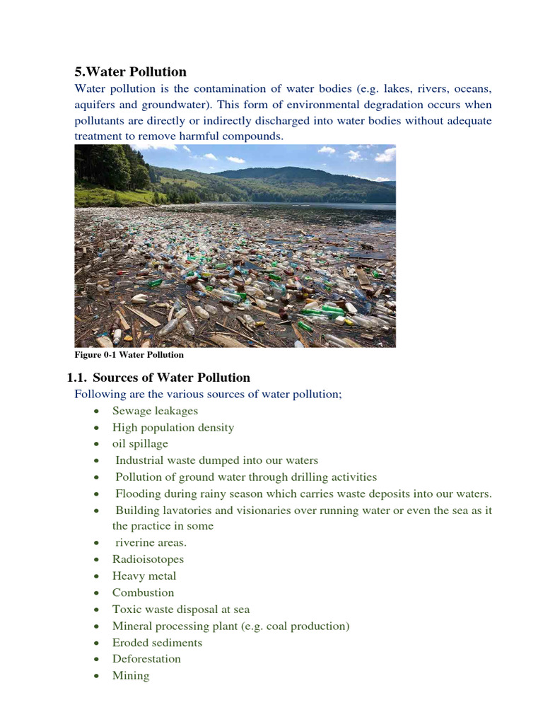 5.water Pollution Notes | PDF | Water Pollution | Eutrophication