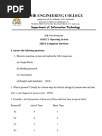 BCS303 Questions Bank | PDF | Scheduling (Computing) | Operating System ...