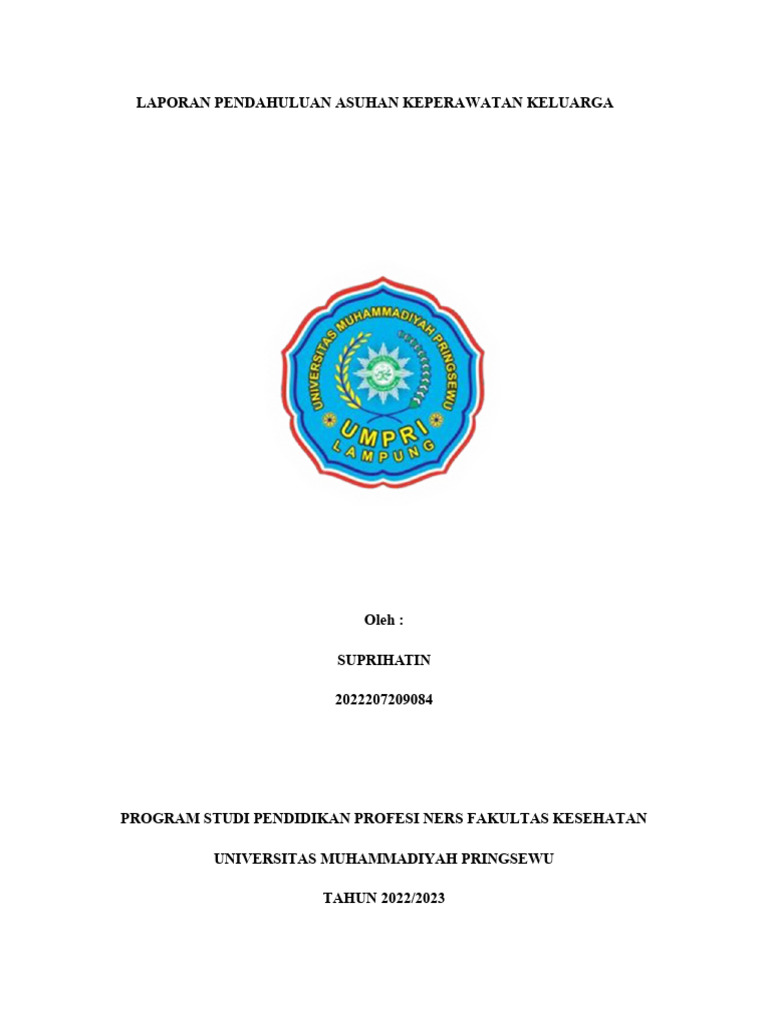 LP Askep Keluarga - Suprihatin | PDF