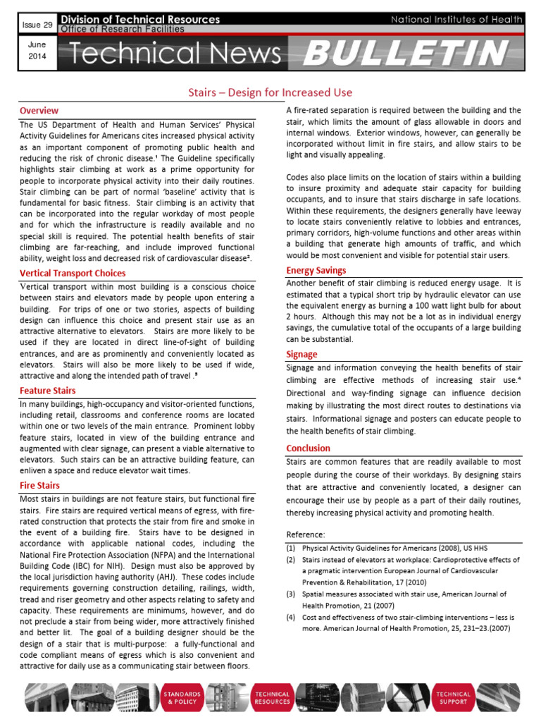 Stairs Design For Increased Use Pdf Stairs Elevator