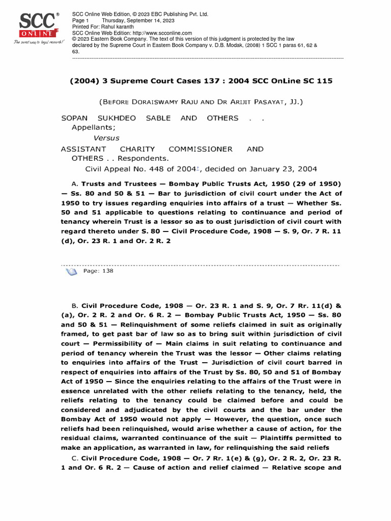 4.J 2004 3 SCC 137 | PDF