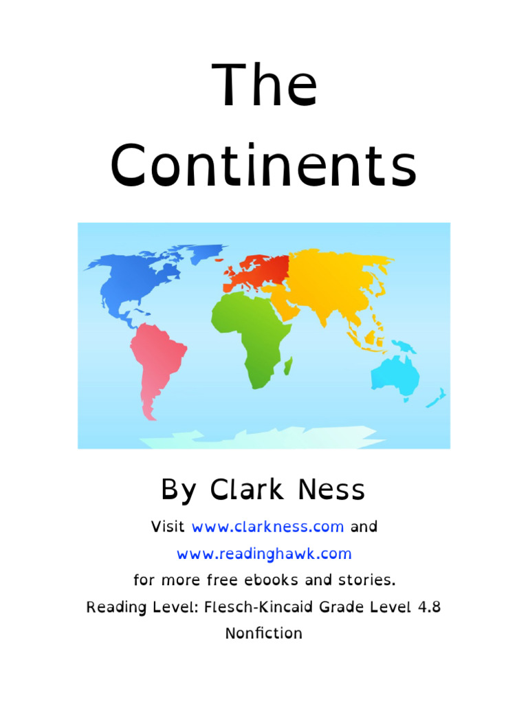 The Continents - OpenDyslexic Font | PDF | General Fiction
