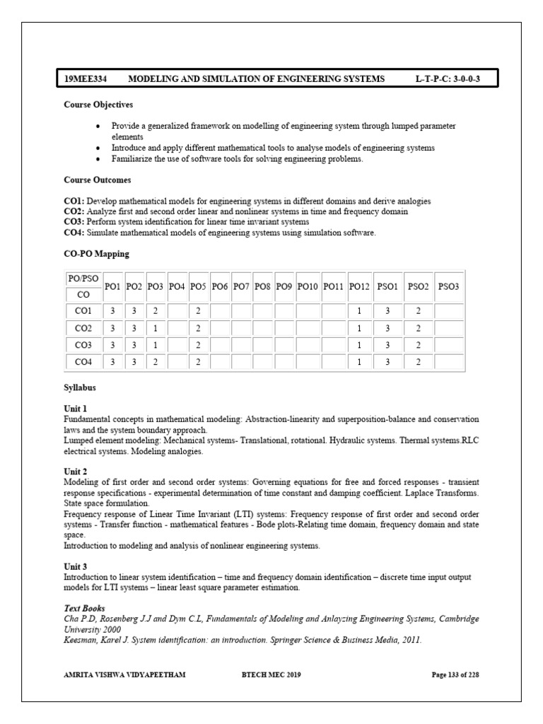 Modeling and Simulation of Engineering Systems | Download Free PDF ...
