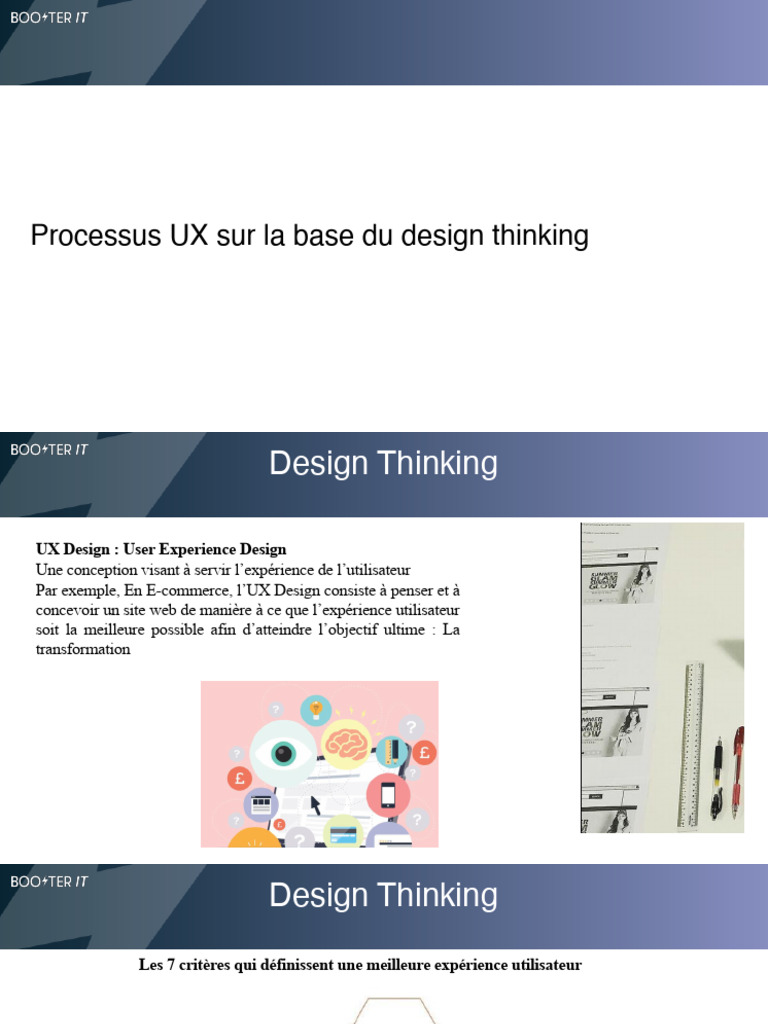 Étapes du Design Thinking en UX | PDF | Design thinking | Conception