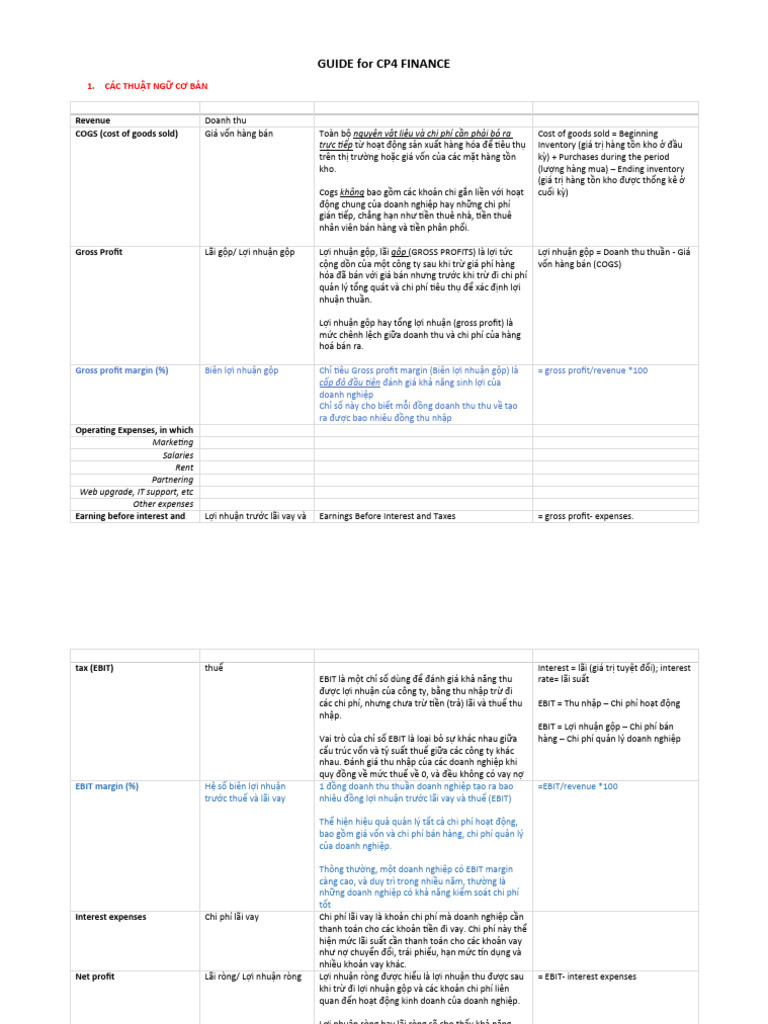 CP4 Guide Fin CP4 | PDF