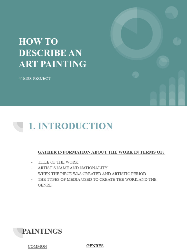 How To Describe An Art Painting | PDF | The Arts | Plastic Arts
