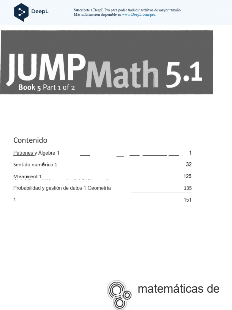 Jump-Math-5-1 Parte 1 Es | PDF | Multiplicación | Decimal