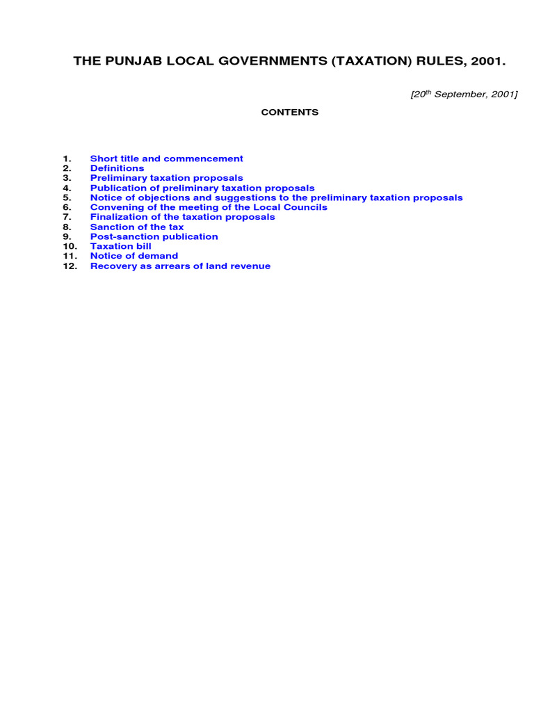 Punjab - Land - Use - Classi - Reclassi - and - Dev - Rules - 2009 - Amended - 3 - 10 - 12 | PDF ...