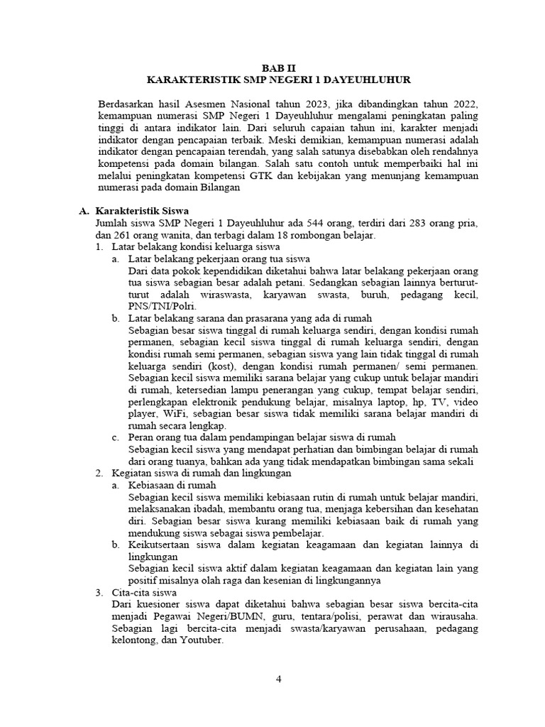 Contoh Kosp Bab Ii | PDF