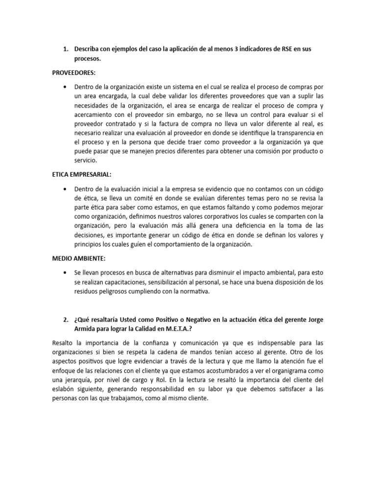ACTIVIDAD MÓDULO 4 | PDF | Calidad (comercial) | Economias