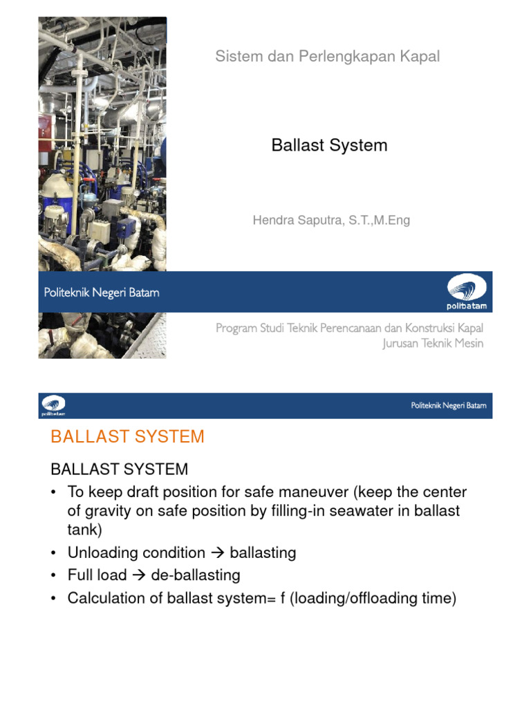 Ballast System | PDF | Valve | Pump
