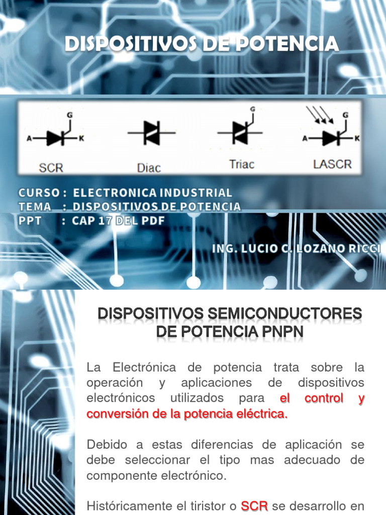 SEM 14 - 15 - 16 - DISPOSITIVOS DE POTENCIA 4 CAPAS | PDF | Electrónica de potencia | Ingeniería ...