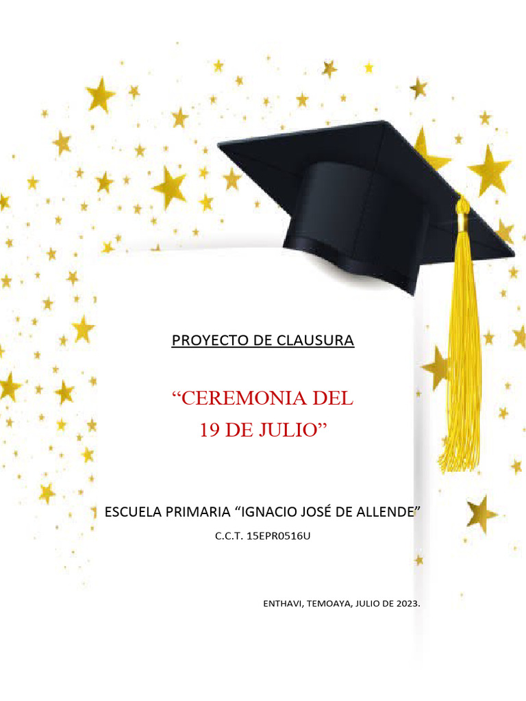Ceremonia de Clausura de Ciclo Escolar - 1 | PDF | Escuelas | Maestros
