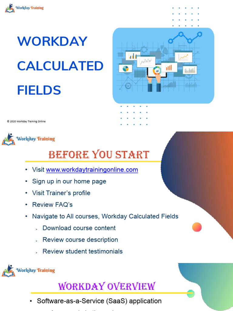 Workday Calculated Fields | PDF | Computing