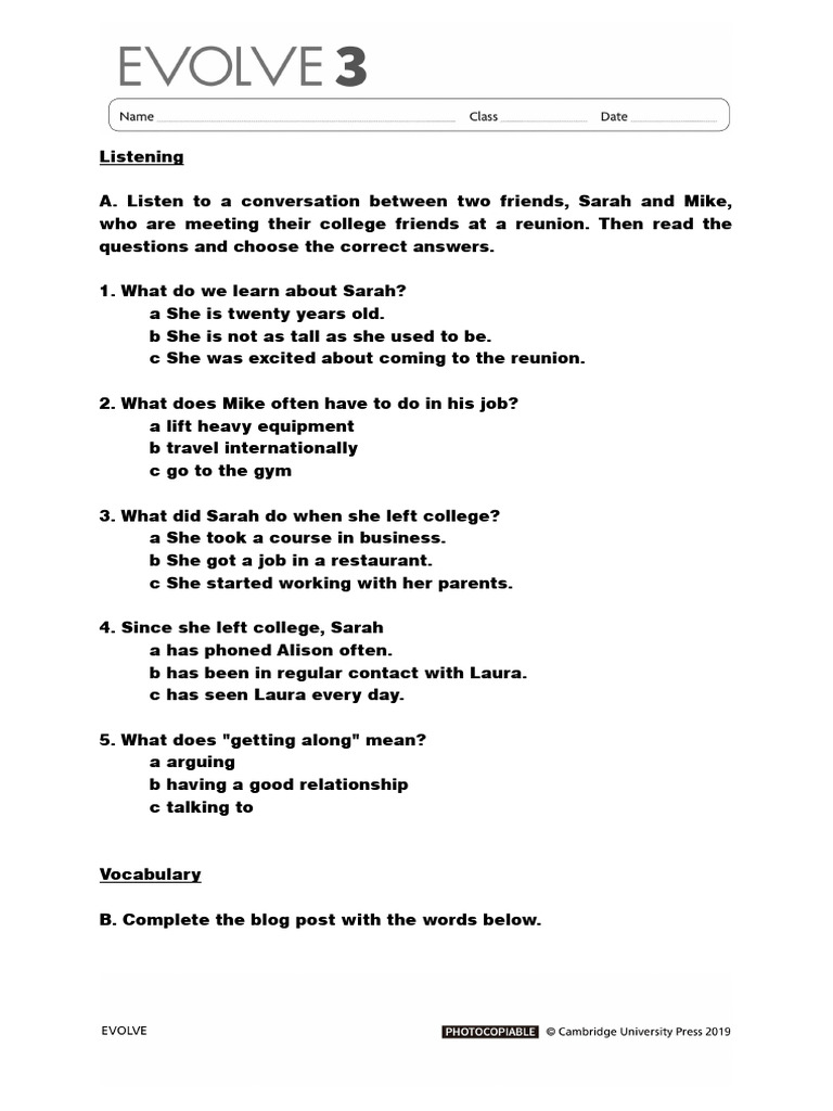 Evolve Test Without Answers 1 | PDF | Sleep