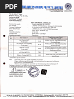 Drinking Water Test Report | PDF | Bacteria | Chemical Compounds
