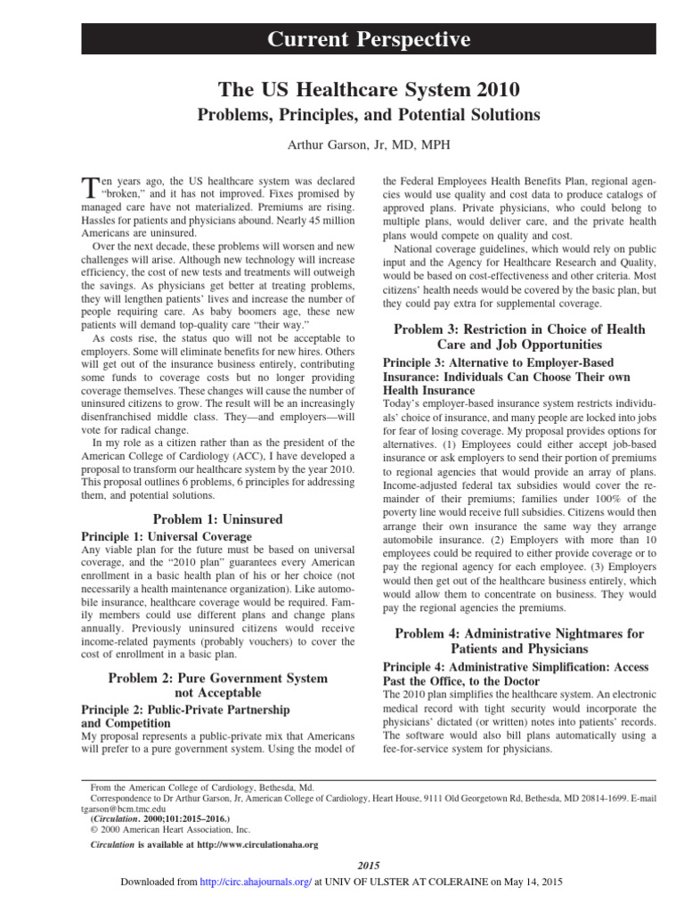 Garson 2000 | PDF | Health System | Insurance