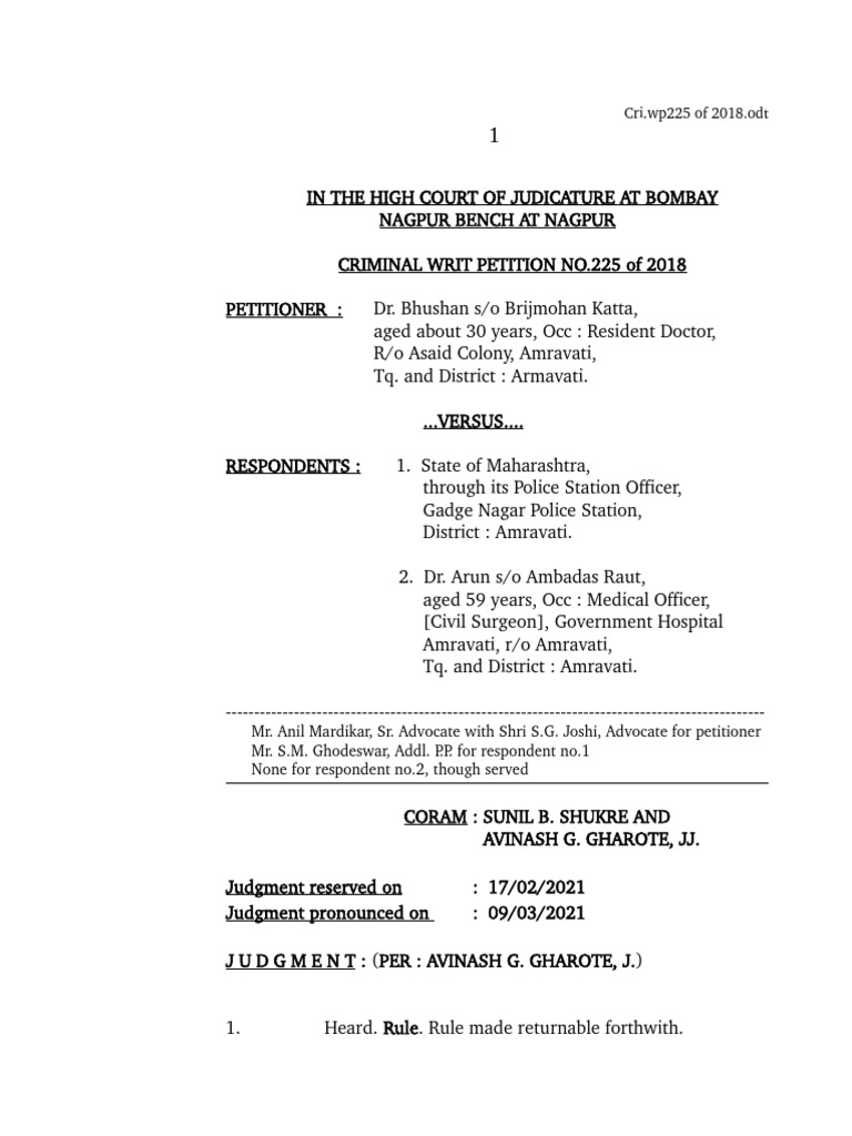 Bombay HC Absolves JR of IPC Sec 304 Charge Says Intention or Knowledge ...