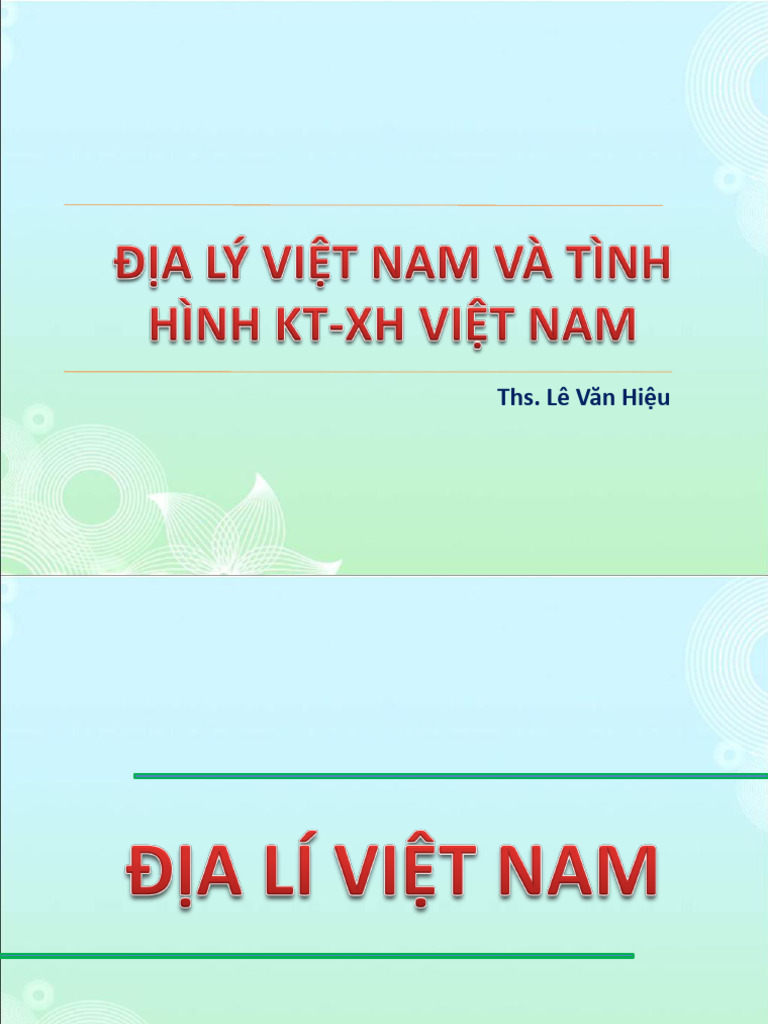 Địa Lý Kt Xh Việt Nam | PDF