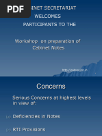 Cabinet Secretariat - Handbook On Cabinet Notes | PDF | Government Of ...