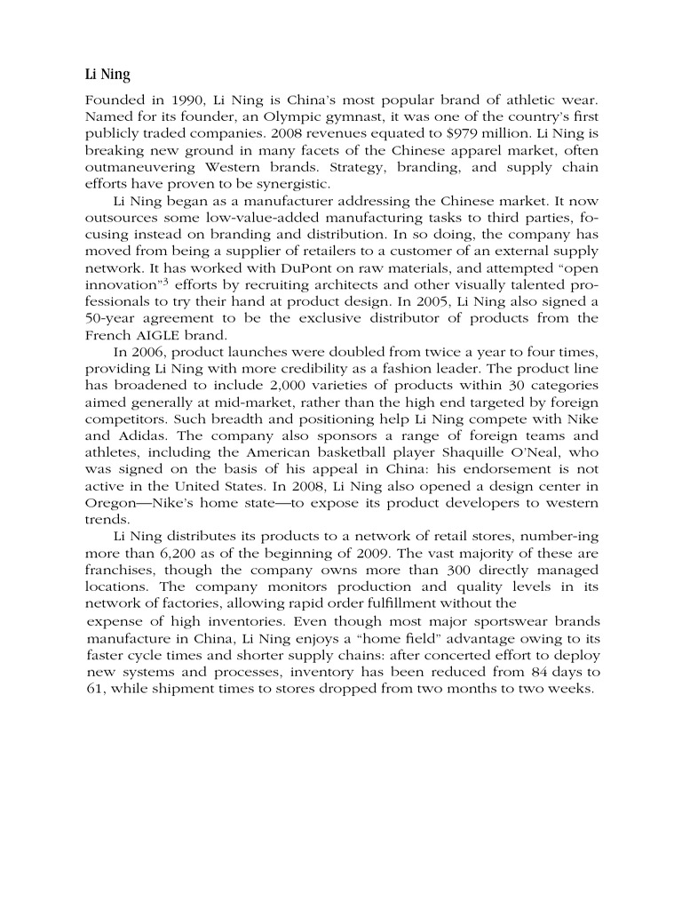 28 Silent Commerce Li Ning | PDF | Brand | Business Process