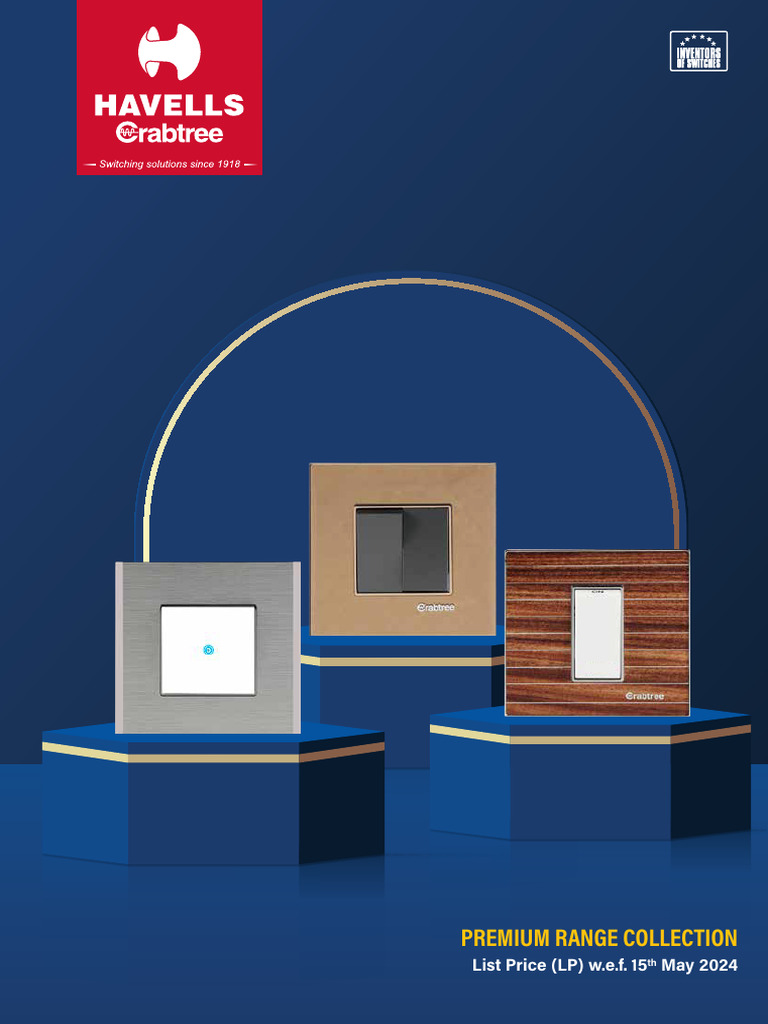 Havells Crabtree Switches Price List | PDF | Home Automation