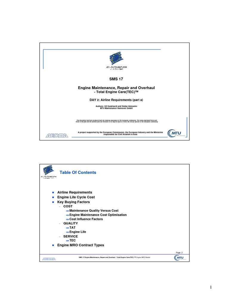 AECMA Engine MRO Market Insights | PDF | Welding | Construction