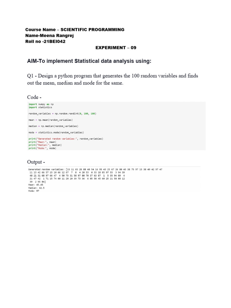 Python Statistical Analysis & Regression | PDF | Technology & Engineering