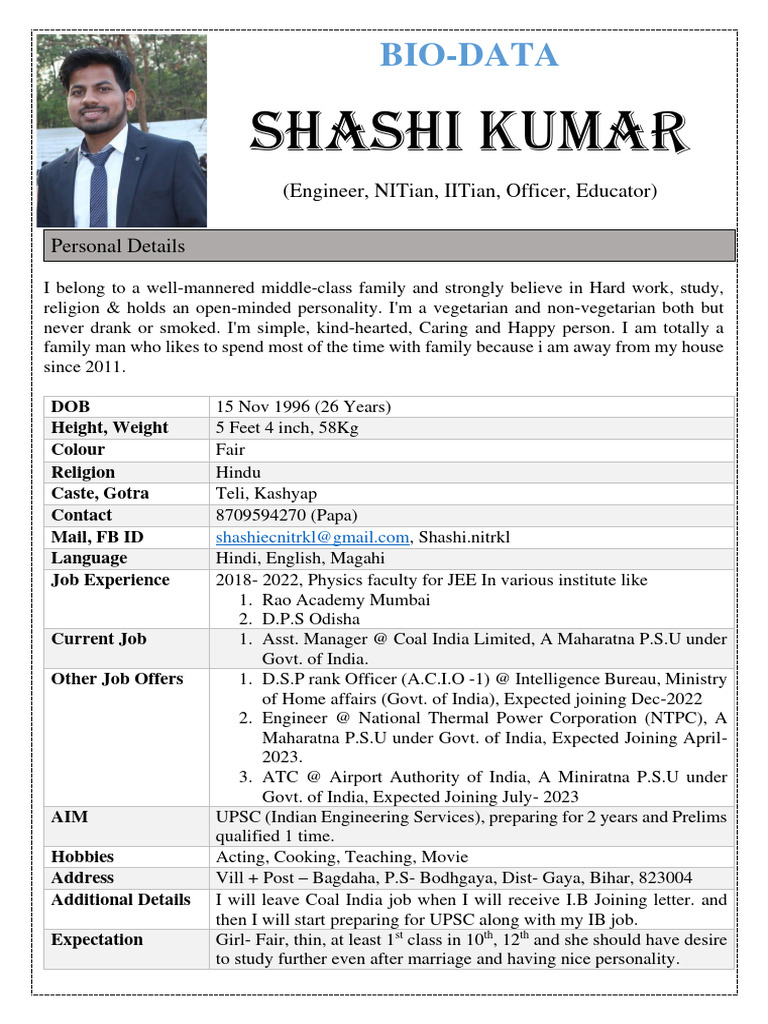 Shashi Kumar Bi | PDF