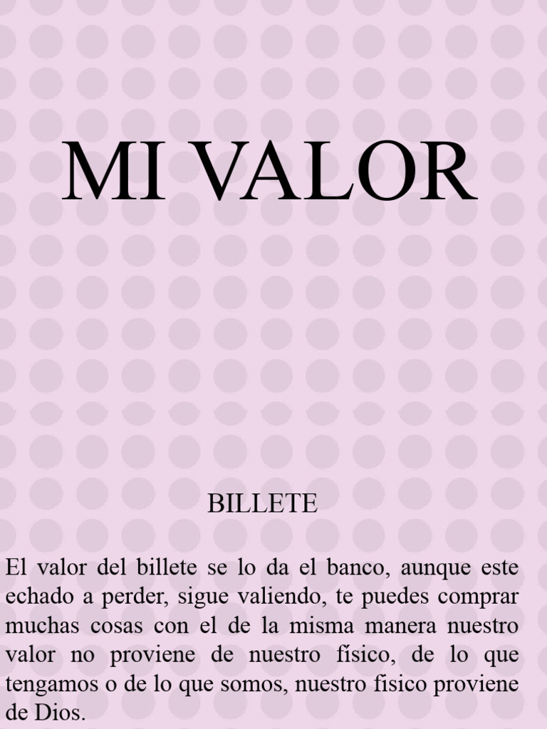 Mi Valor | Descargar gratis PDF | Autoestima | Amor