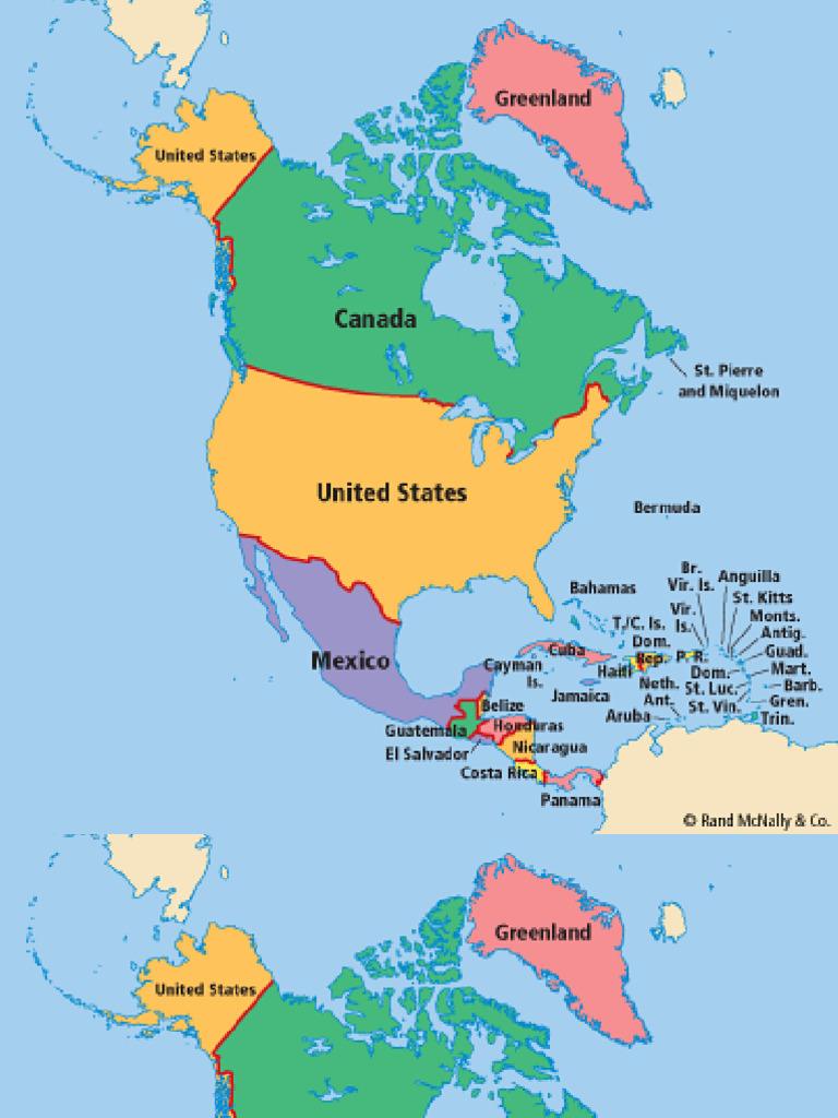 Political Map of Americas | PDF