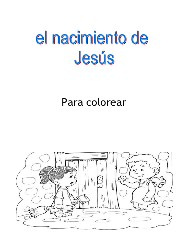 Para Colorear El Nacimiento de Jesús | PDF