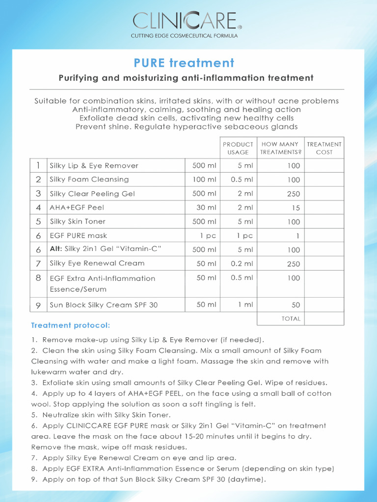 PURE Treatment Step-By-Step | PDF
