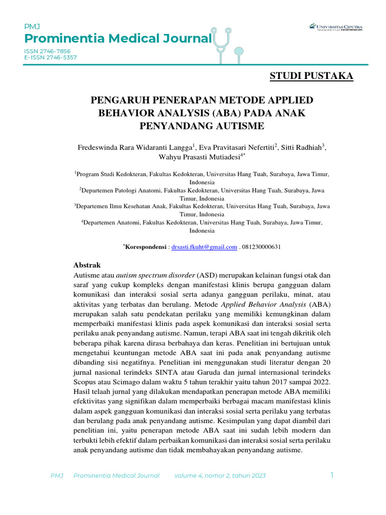 Prominentia Medical Journal | PDF