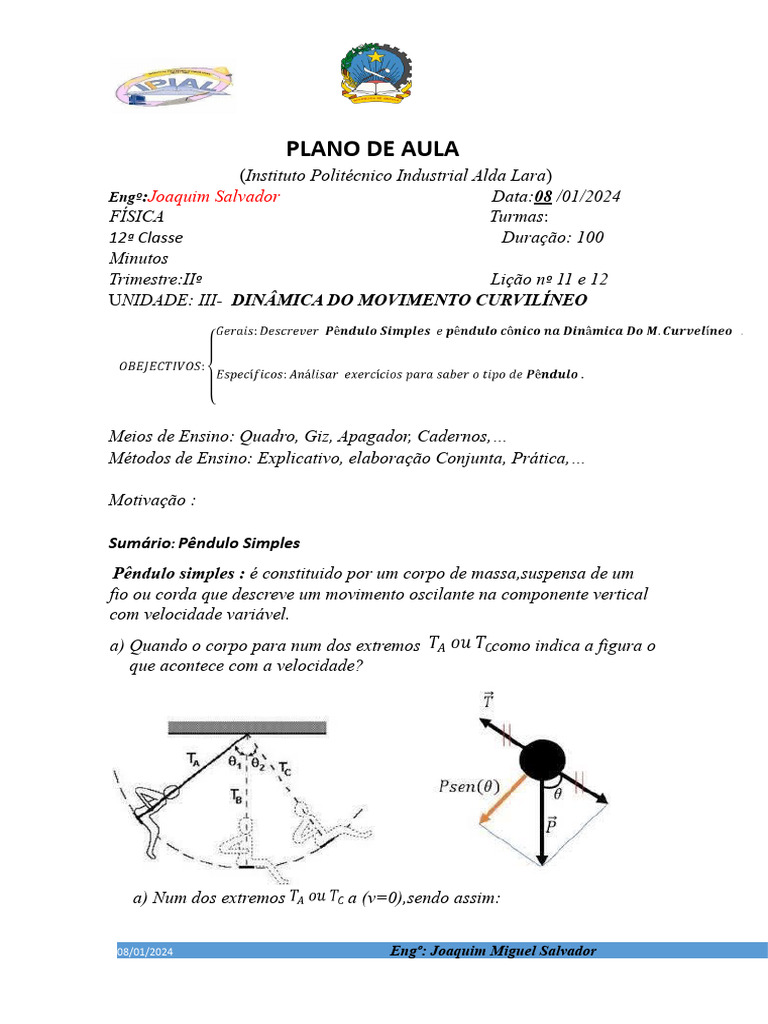 Fisica 12 | PDF | Pêndulo | Massa