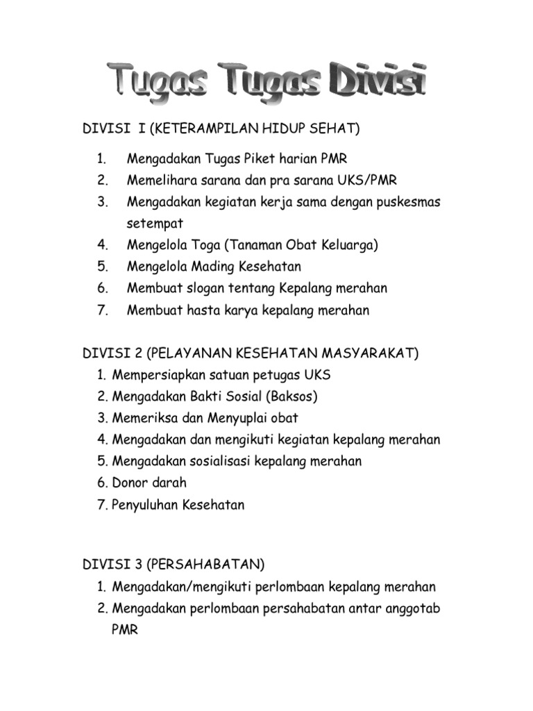 Tugas-Divisi | PDF